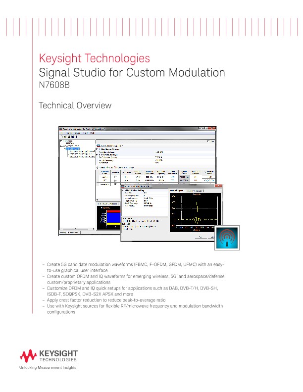 N7608B Signal Studio for Custom Modulation PDF Asset Page | Keysight
